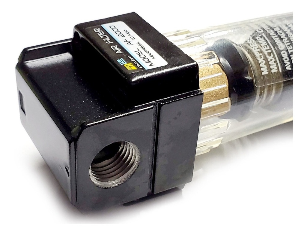 Filtro baja presión, 1/4" NPT, dren automático | Instrutek